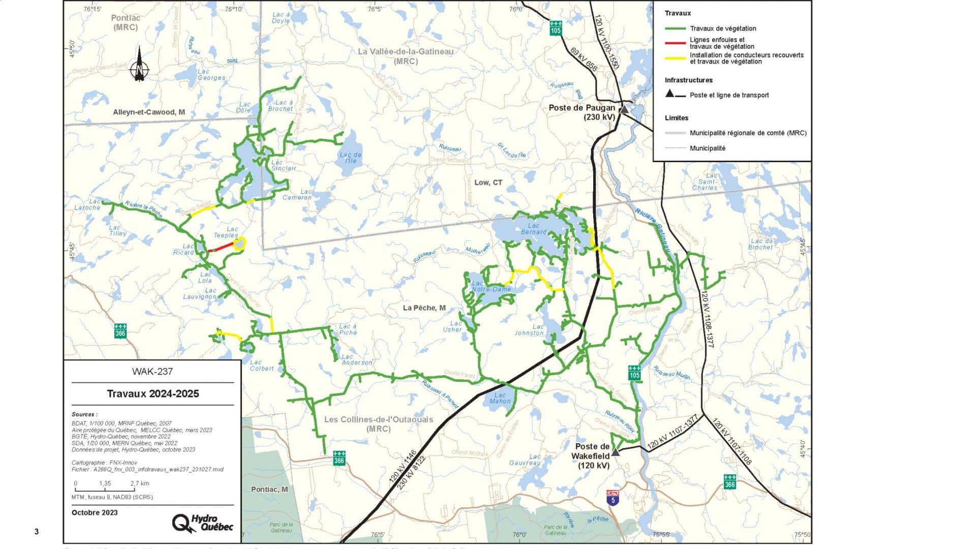 Travaux des lignes de distribution - Hydro-Québec | Municipalité de La ...