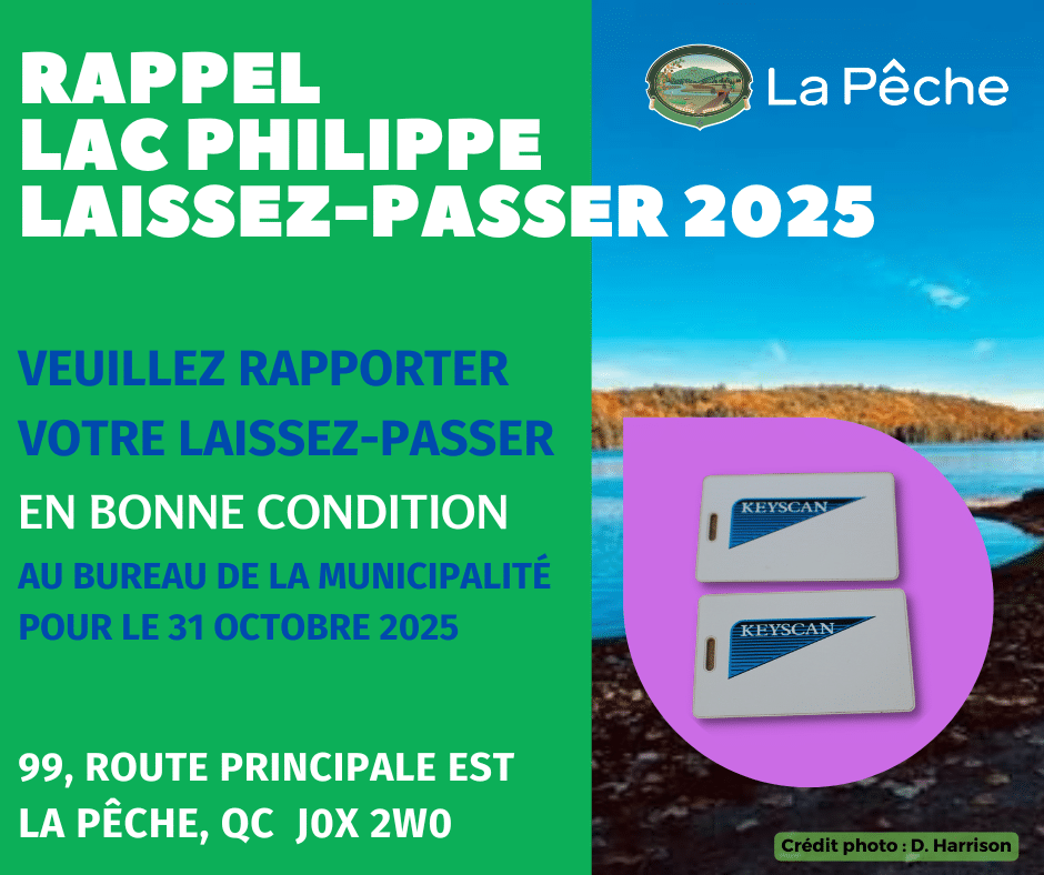 Site officiel ville de La Pêche | Municipalité de La Pêche
